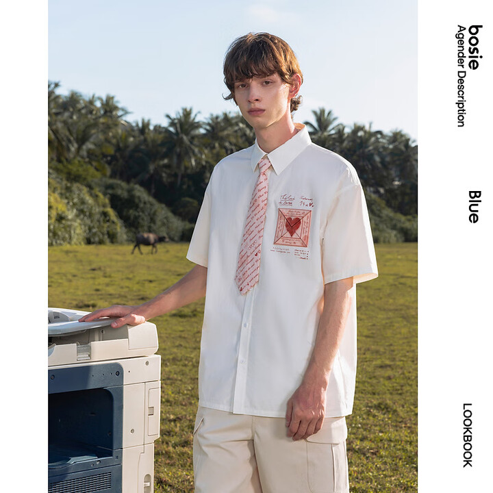 【bosie4242181905】bosie可拆卸信封领带衬衫 本白 180/96A【行情 报价 价格 评测】-京东