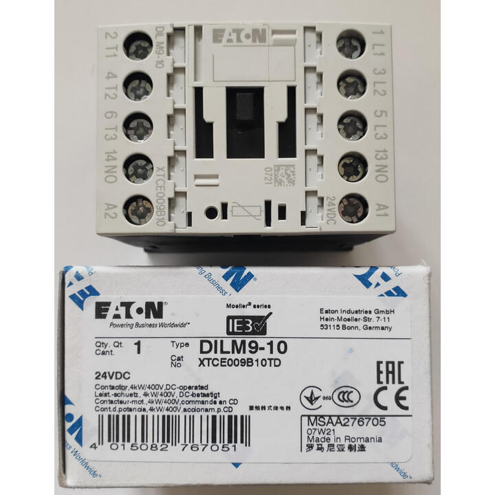 伊顿（Eaton）穆勒DILM7,9,12,15,17,25,32,38 -10/01C(24VDC)接触器 白色 DILM7-10【图片 ...