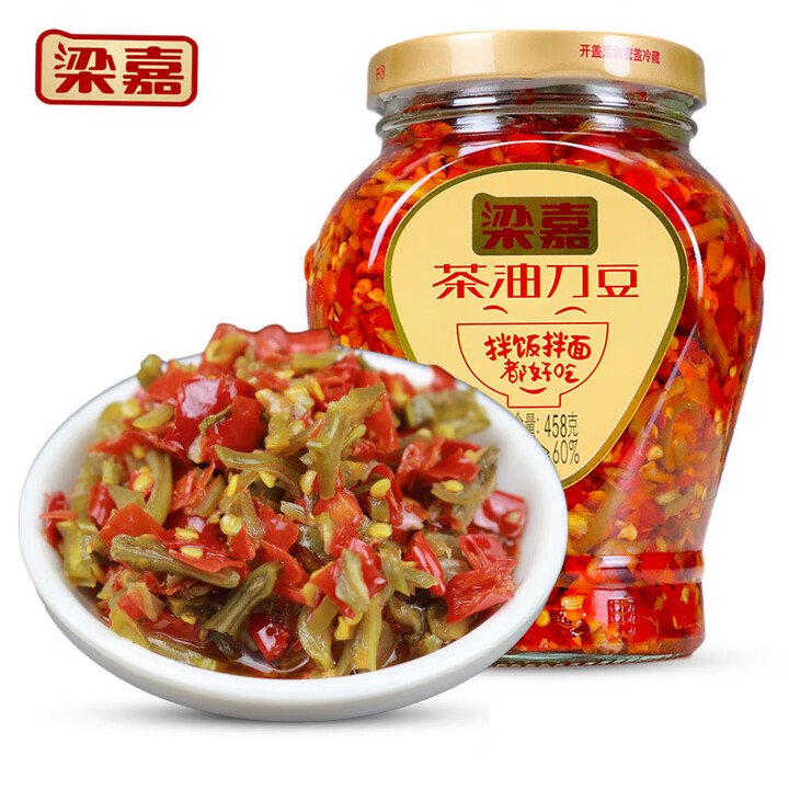 【梁嘉茶油刀豆】梁嘉 茶油刀豆 458g/罐【行情 报价 价格 评测】-京东