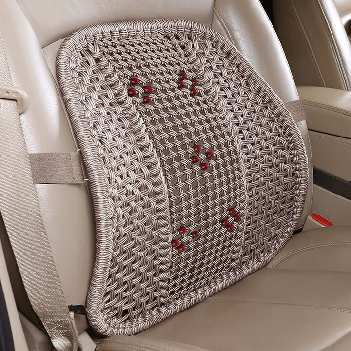 莱迹手编冰丝腰靠汽车腰靠加粗钢管按摩座椅靠背车用家用驾驶座护腰垫 主图款【图片 价格 品牌 报价】-京东