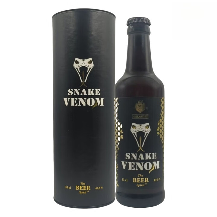 蛇毒 （SnakeVenom）烈性精酿啤酒黑曼巴蛇毒啤酒芬兰原装精酿蛇毒之液高度烈性单支盒 蛇毒配制酒* 330mL 1瓶【图片 价格 品牌 ...