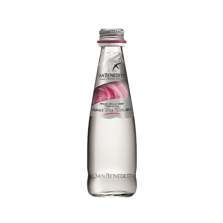 普娜（Acqua Panna）Panna普娜天然泉水250ml/750ml瓶进口玻璃瓶装弱碱性高端饮用水 圣碧涛250ml*24瓶【玻璃瓶 ...