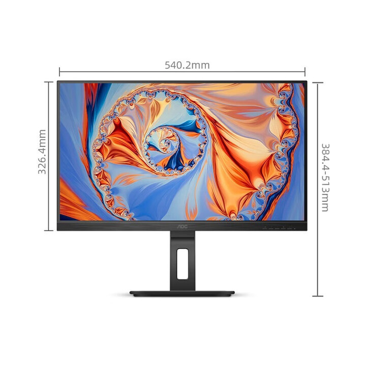 【AOC Q24P2C】AOC 23.8英寸Q24P2C 2K高清 100Hz IPS低蓝光Type-C 旋转升降娱乐办公电脑显示器 Q【行情 ...