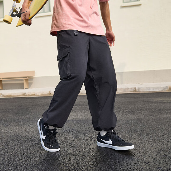 耐克男子速干工装滑板长裤春季宽松机能风轻便休闲NIKE SB FV7348 010黑/白 XL【图片 价格 品牌 报价】-京东