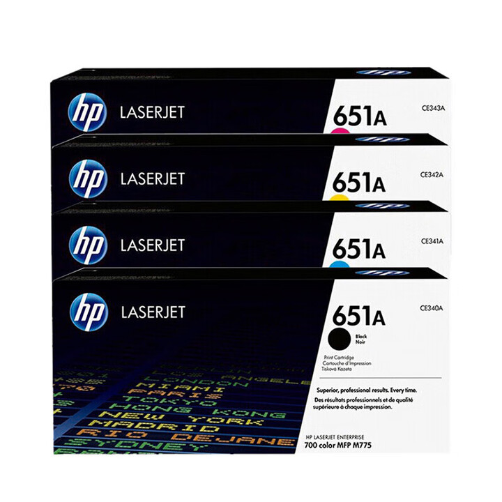 【惠普CE340-343A四色硒鼓】惠普（HP）CE340-343A 651A原装硒鼓 适用HP pro700 m775dn m775z ...