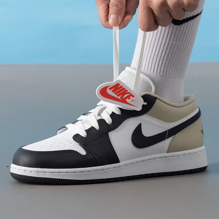耐克（NIKE）大童男女鞋AIR JORDAN 1 LOW AJ1运动训练篮球鞋553560-153 553560-153 38【图片 价格 ...