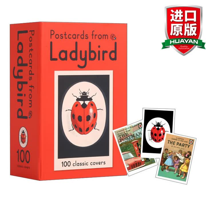 《Postcards from Ladybird 100 Classic Ladybird Covers in One Box 英文原版 企鹅 ...