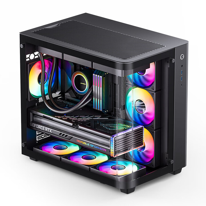 乔思伯TK3海景房无立柱曲面玻璃360水冷ATX背插TYPEC游戏电脑机箱 TK-3 黑色(支持ATX/360水冷/背插)【图片 价格 品牌 ...