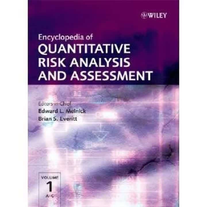 《预订 Encyclopedia Of Quantitative Risk Analysis And Assessment 4Vs 定量风险 ...