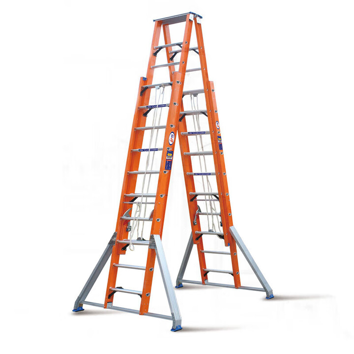 【奥鹏AP-706-1040】奥鹏玻璃钢双面升降梯,步数:36*34,梯子高度:10.4m；AP-706-1040 商用【行情 报价 价格 ...