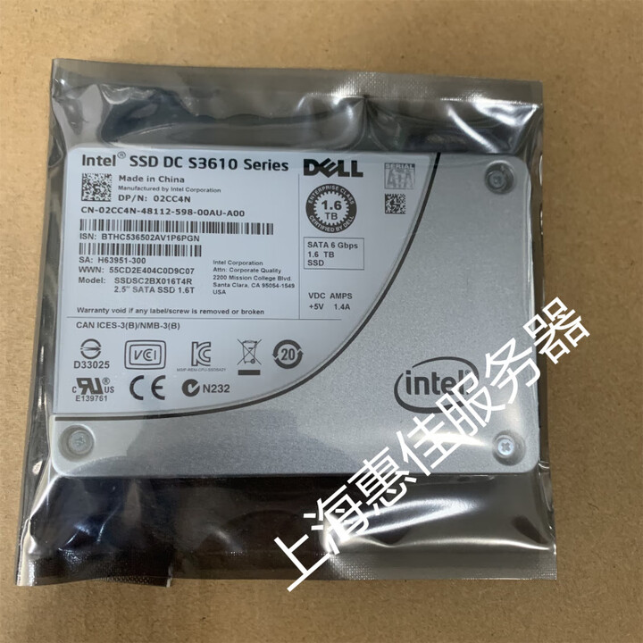 戴尔易安信Dell/戴尔 02CC4N S3610 1.6T SATA SSD 2.5 2CC4N服务器固态硬盘【图片 价格 品牌 报价】-京东