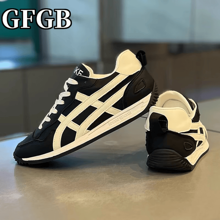 GFGB品牌轻奢男鞋2025秋冬季新款皮面休闲鞋子男厚底增高阿甘鞋运动鞋 黑色 【高端男鞋】 42 -皮鞋码,偏大【图片 价格 品牌 报价】-京东