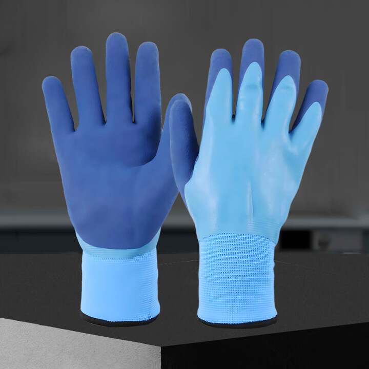 汉盾 HD-SF02-7128 全浸乳胶磨砂涂层耐油防滑耐低温-30℃手套（开司米绒内衬） 均码 单位：双【图片 价格 品牌 报价】-京东