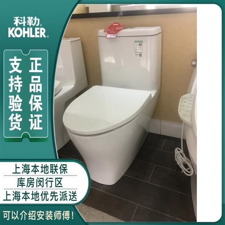 科勒K-23188马桶23189T-NS-0K-23204T-0盖板亲悦丽裙版连体座便器 K-23188T-NS-0含盖板 305mm【图片 ...