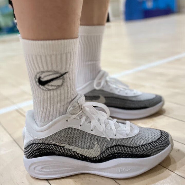 耐克（NIKE）休闲鞋男鞋秋季新款G.T.Hustle Academy运动鞋实战篮球鞋 FJ7808-100/白色/黑/浅骨色 41【图片 ...