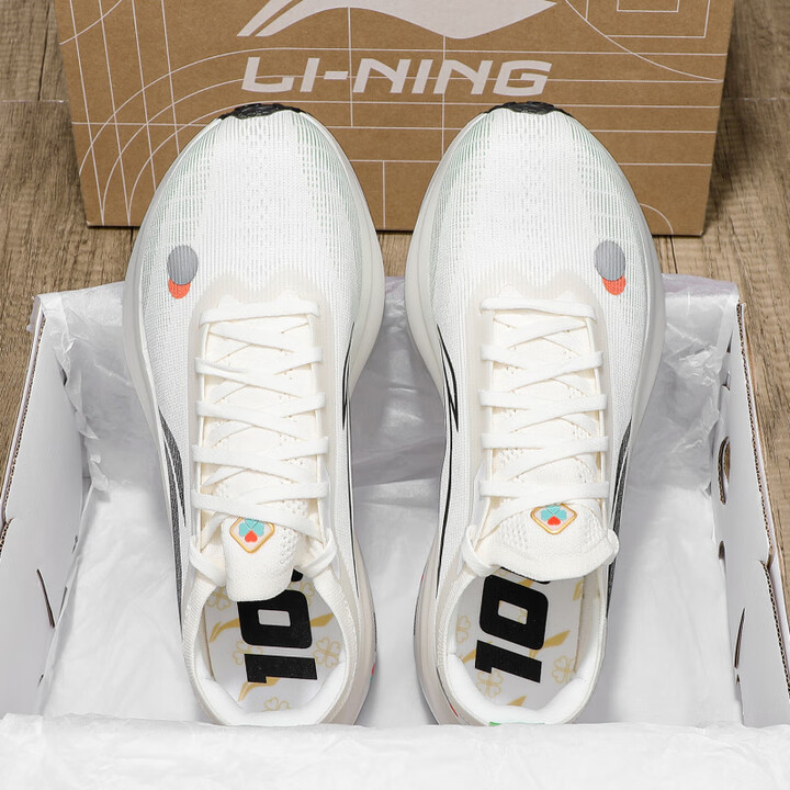 李宁（LI-NING）系列2025冬季新款男飞电5 ELITE 时尚轻量高回弹竞速百搭跑鞋 乳白色ARMV003-4 39【图片 价格 品牌 ...