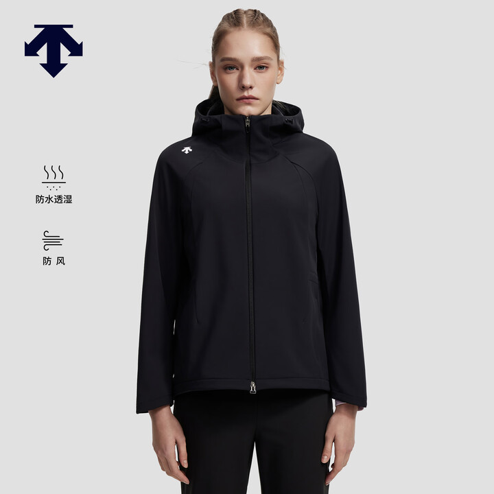 DESCENTE迪桑特WOMEN’S TRAINING系列防风防水透湿梭织抓绒外套 BK-黑色 XL (175/92A)【图片 价格 品牌 ...