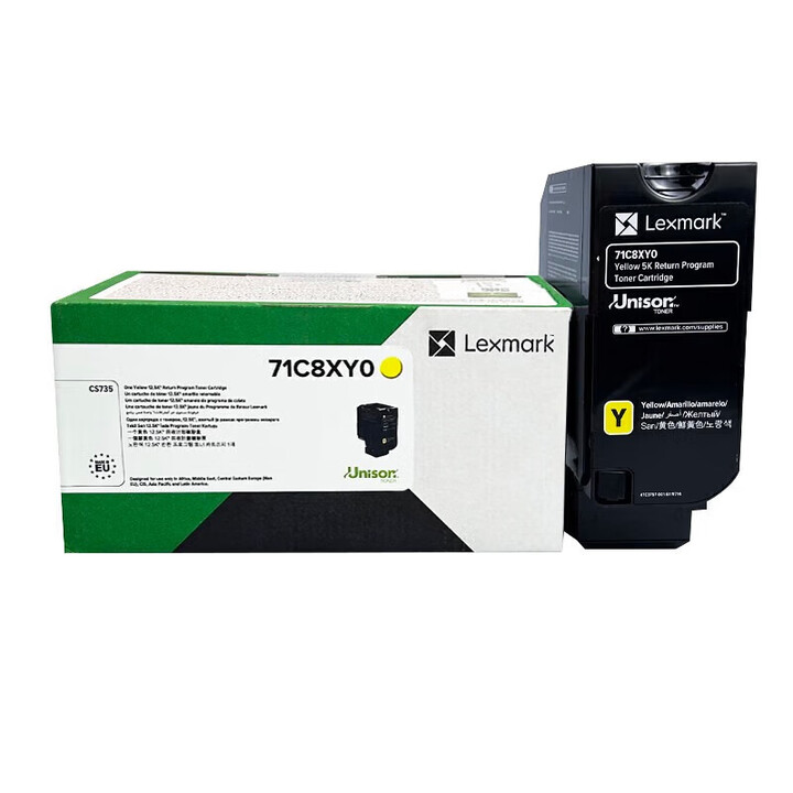 【利盟（Lexmark）71C8XY0】利盟（Lexmark）71C8XY0 原装高容黄色碳粉盒 适用CS730/CS735/CX730 ...
