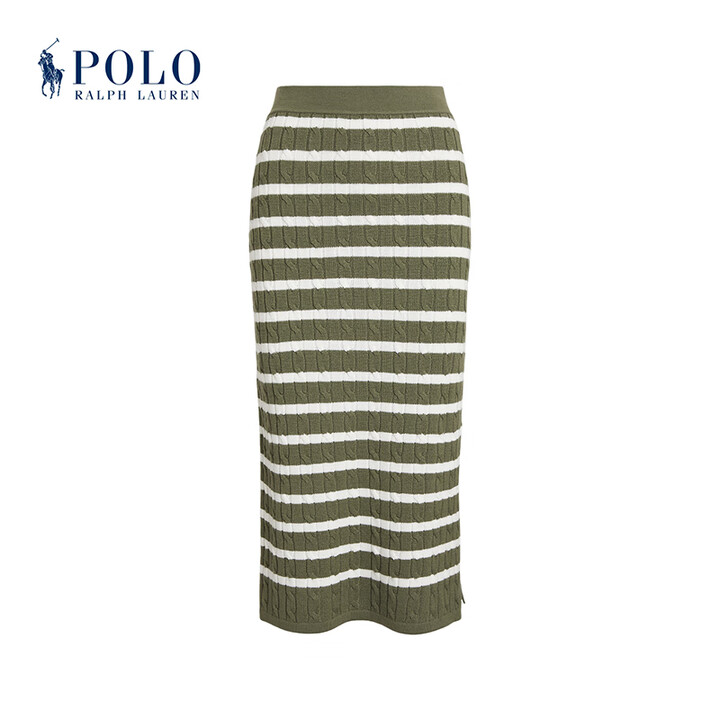 Polo Ralph Lauren 拉夫劳伦 女装 25年秋季条纹绞花半身裙RL27468 300-多色 S【图片 价格 品牌 报价】-京东