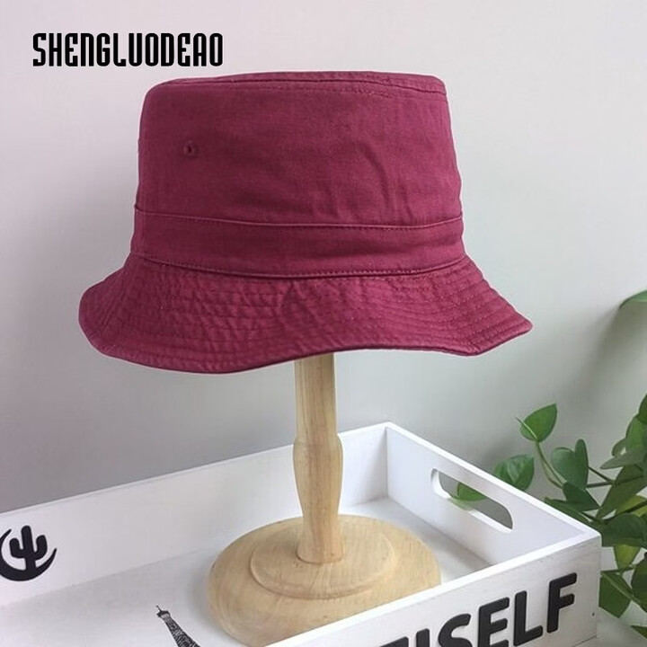 圣罗地奥渔夫帽男款秋冬78cm特大头围水洗渔夫帽棉做旧钓鱼户外旅游登山潮 酒红色（无logo） M 一般加大：59-63c【图片 价格 品牌 ...