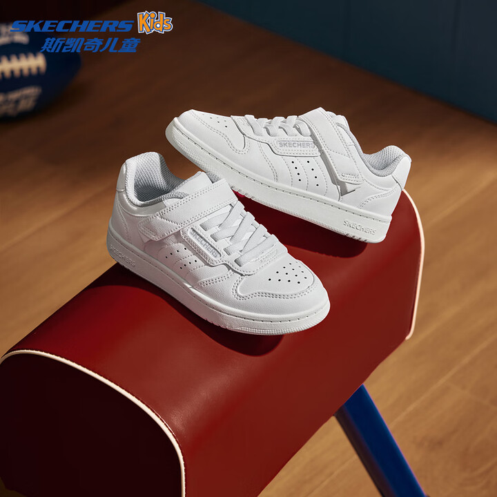 Skechers斯凯奇儿童新年红色休闲运动鞋男女童防滑耐磨经典板鞋405638L 白色 /WHT 27.5【图片 价格 品牌 报价】-京东