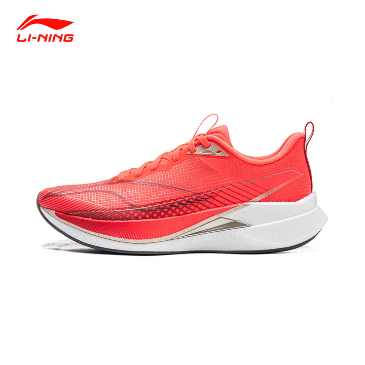 李宁（LI-NING）赤兔9Pro跑步鞋男鞋春季2026新款中考竞速训练体测运动鞋ARPW001 荧光焰红/-6【涂码取芯】 39【图片 价格 ...