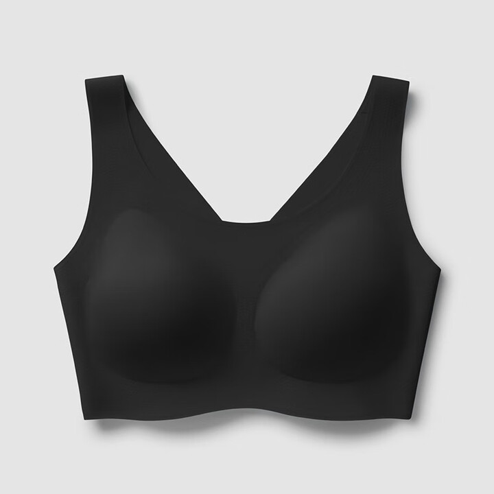【蕉内（Bananain）I1B0-508A-B22】蕉内508A文胸背心式睡眠无钢圈女士空气软支撑bra无痕内衣女薄款胸罩 【固定杯】黑色 ...