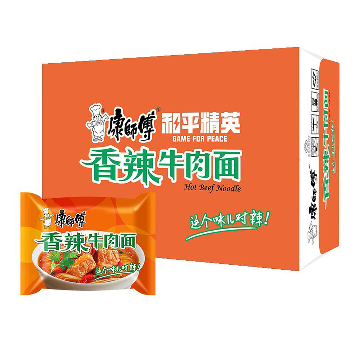 【康师傅康师傅经典袋面香辣牛肉面24入】康师傅方便面 速食方便食品经典袋面香辣牛肉面24袋整箱装【行情 报价 价格 评测】 京东