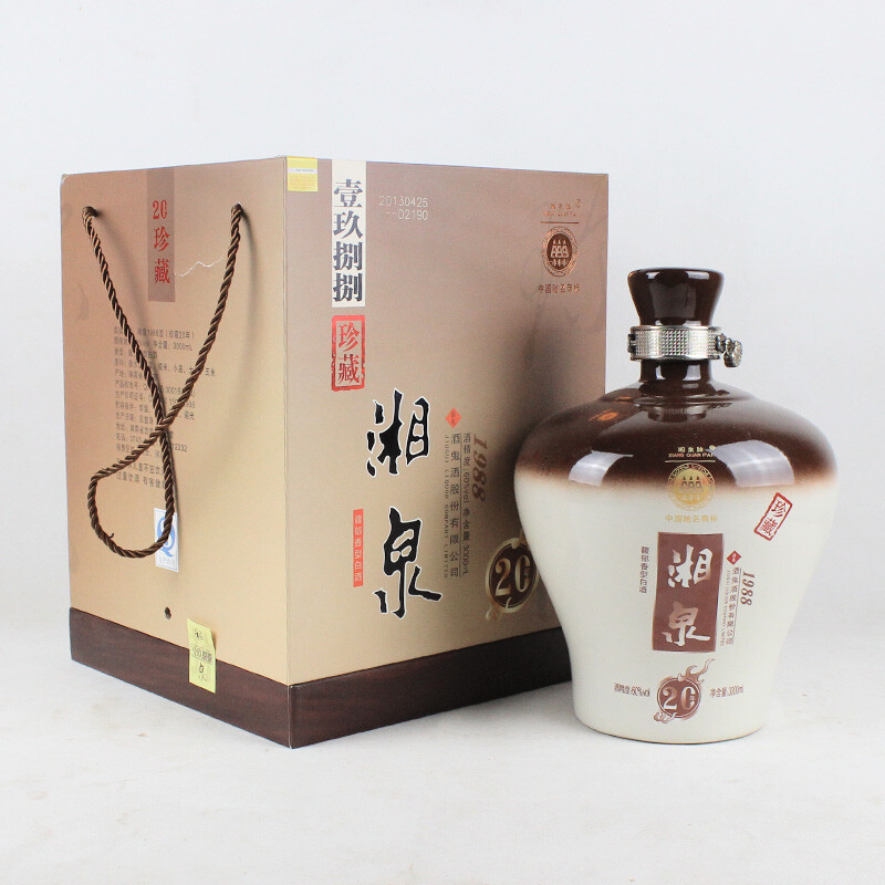湘泉1988酒(20年窖藏)2013年 60度 3000ml 1坛【52】(名优 白酒)-京东珍品拍卖